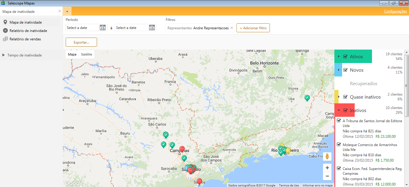 Como criar um mapa de clientes e representantes, e compartilhar com a ...