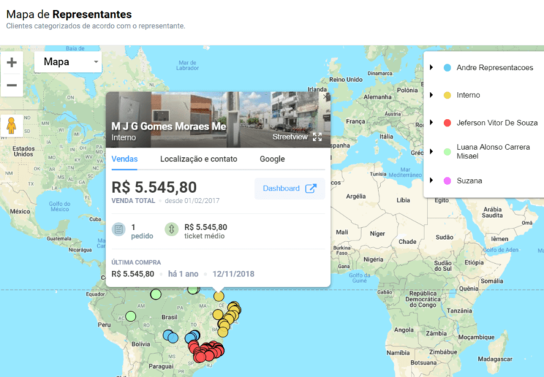 Mapeamento de clientes: Como criar um mapa suas vendas, teste grátis ...