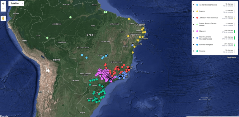 Mapeamento de clientes: Como criar um mapa suas vendas, teste grátis ...