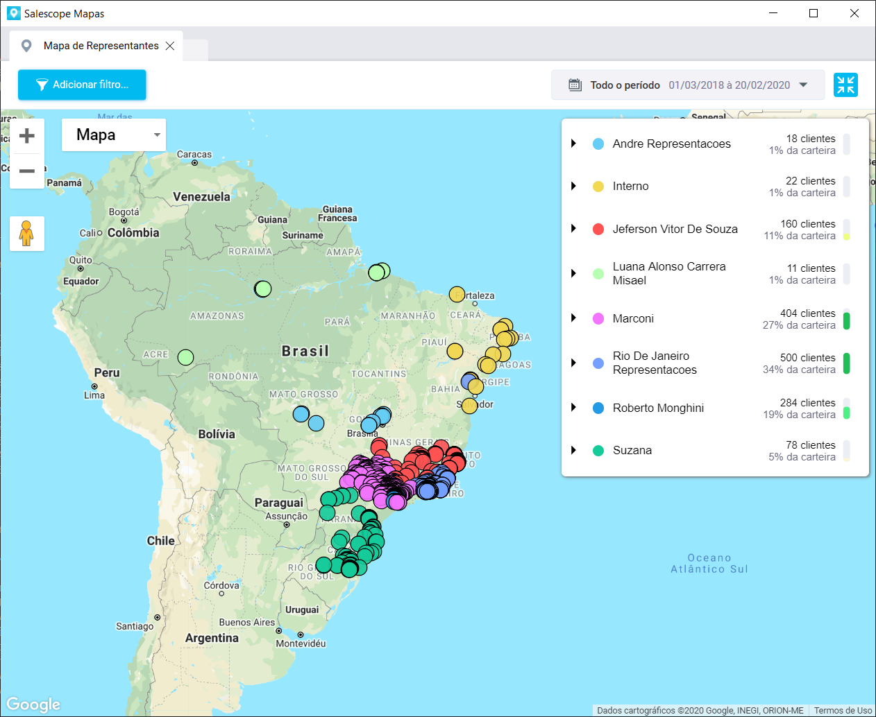 Dashboard e mapa de vendedores: acompanhe a performance de sua equipe ...