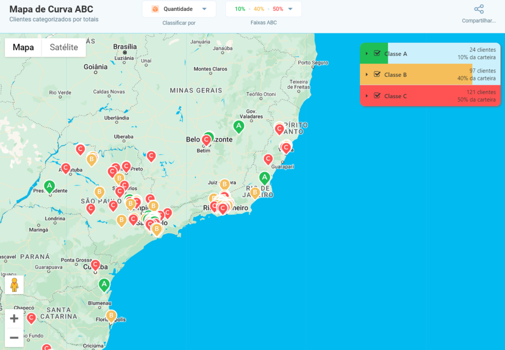 Como fazer um mapa de clientes no Google - Salescope