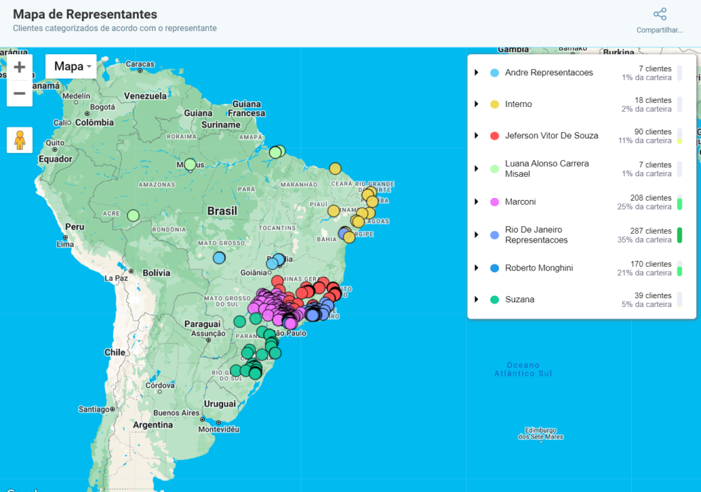 Como fazer um mapa de clientes no Google - Salescope